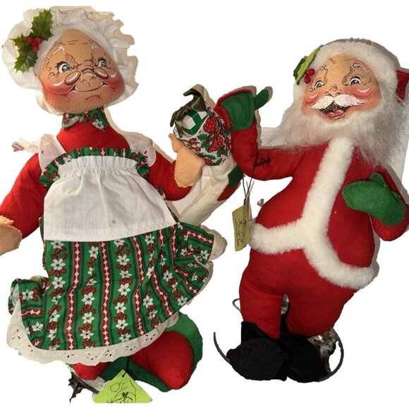 Annalee Dolls | Holiday | Annalee Mobilitee Santa Clause Mrs Claus ...
